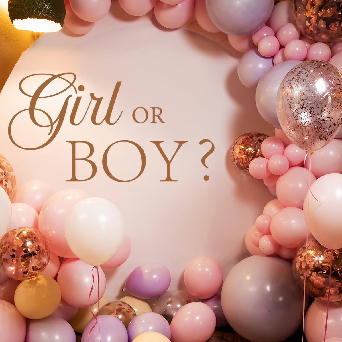 Girl or Boy Wall Decal, Gender Reveal Wall Stickers, Baby Shower Wall Stickers Sign，Baby Shower Welcome Sign，Arch Decor Baby Party Decorations Vinyl Stickers for Backdrop Party Supply.