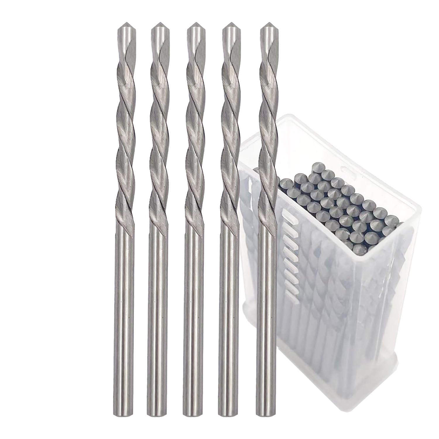 50 Pieces Drywall Cutting Tools 1/8 Inch Guide Point Cutting Bits,HSS65 Drill Bits, Cutting Drywall, Used for with Spiral Saw and Power Tools