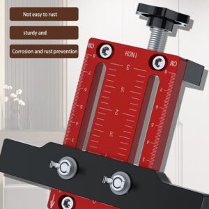 Adjustable Cabinet Door Installation Positioner,Aluminum Alloy Cabinet Hardware Jig,Versatile Hardware Jig High Protective Woodworking Tool for Effortless Alignment,Cabinet Door Mount Locator