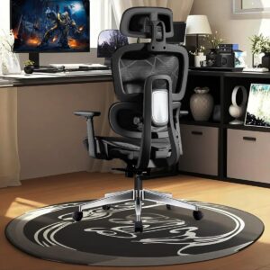 xuegw ergonomic office chair, high back mesh computer chair with 4-gear lumbar support and 3d armrest, comfy home office desk chairs with adjustable headrest rocking & tilt