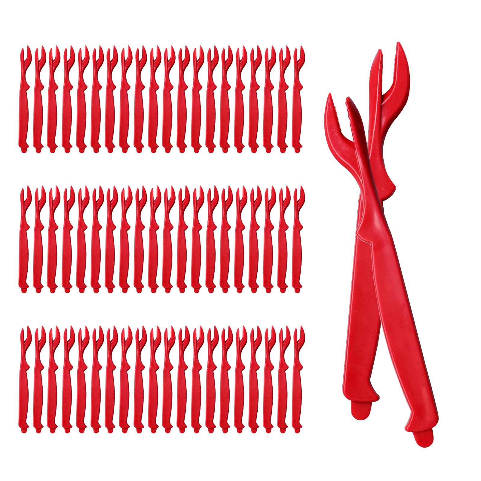 60 Pcs Crab Legs Crackers - Crackers Picks Tools Set for Lobster Crab Crawfish Easy Opener Prawns Shellfish Picks Knife Easy Seafood Sheller Seafood Cracker Tools