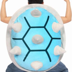 30 Inch Wearable Turtle Shell Pillows, Giant Tortoise Plush Pillow Turtle Shell Gift Stuffed Animal Costume Plush Toy Funny Dress Up, Creative Gifts for Adlut Kids Birthday Home Decor (Blue)