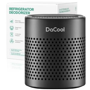 refrigerator deodorizer lasts for 10 years refrigerator odor eliminator fridge deodorizer travel size air purifiers, more effective than baking soda bamboo charcoal air purifying bag, black