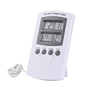 indoor outdoor thermometer hygrometer lcd display easy to read gauge for home bedroom office equipment tool