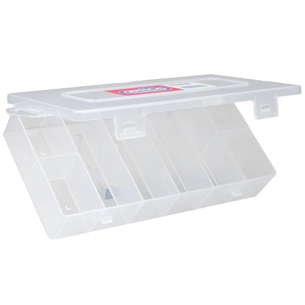 Craft County Clear Organizer – 8 Compartments in a Variety of Sizes to Sort Beads, Threads, Needles, Tools & More!