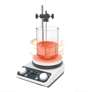 joanlab digital hotplate magnetic stirrer hot plate 200-1500rpm, 280℃/536℉,probe sensor & support stand included,3000ml lab hot plate stirrer with ceramic coated