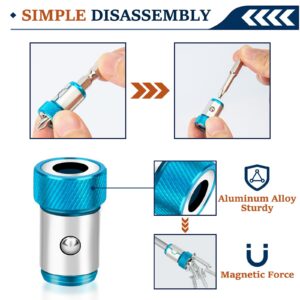 6 Pcs Upgraded Screwdriver Head Magnetic Ring, Universal Magnetic Screw Ring, Bit Magnetic Ring, Removable for 1/4 Inch / 6.35 mm Hex Screwdriver and Power Bits