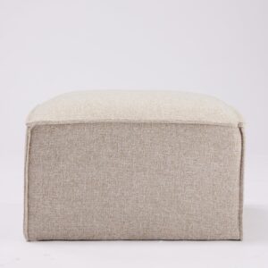 eluchang modular sectional sofa couch accessories (oatmeal, ottoman)