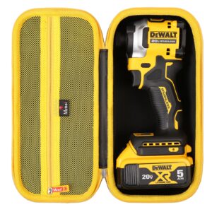 mchoi hard case suitable for dewalt dcf850b 20v cordless brushless compact 1/4'' impact driver, case only