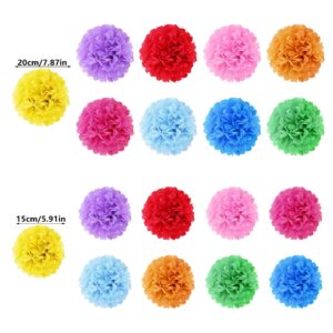 42 PCS Mexican Fiesta Party Decorations Mexican Floral Hanging Swirls Fiesta Paper Flowers for Mexican Fiesta Theme Party Birthday Baby Shower Party Decorations