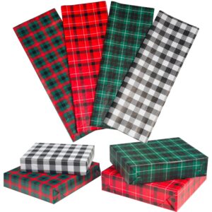 gitmiws 120 sheets christmas tissue paper, tissue paper bulk 20x27.6 inch christmas wrapping paper, red and green tissue paper for christmas gift bags, party decoration, holiday crafts