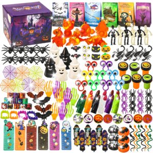 306 pcs halloween party favors bulk, halloween goodie bags fillers for trick or treat, fidget toys bulk, halloween treats non candy carnival treasure box classroom school kids adults prizes gifts