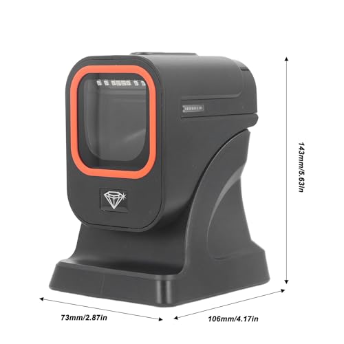 1D 2D Barcode Scanner Desktop Automatic Sensing QR Code Scanner for Warehouse Supermarket Retail Store