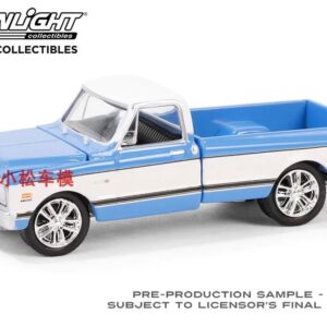 Greenlight Barrett-Jackson 1971 Chevrolet C10 Super Cheyenne Custom Blue 1/64