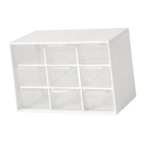 small for the desk, small organizer with drawers, bead organizer box for crafts, dressing table, office supplies, 9 drawers white