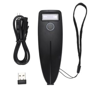 Mini Barcode Reader, 2.4G Omni Directional Mini 2D Barcode Scanner 1100mAh Battery for Inventory Management