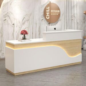 sohodoo streamlined checkout counter with comfortable workspace - tailored for cashiers and service industries(i,120 cm x 60 cm x 100 cm)