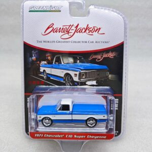 Greenlight Barrett-Jackson 1971 Chevrolet C10 Super Cheyenne Custom Blue 1/64