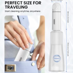 Portable Bidet for Travel, Rechargeable Electric Handheld Bidet Sprayer for Personal Hygiene and Postpartum Cleaning, 2 Modes | 350 ml