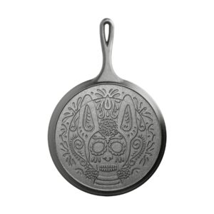 lodge day of the dead 10.5 inch sugar skull cast iron griddle