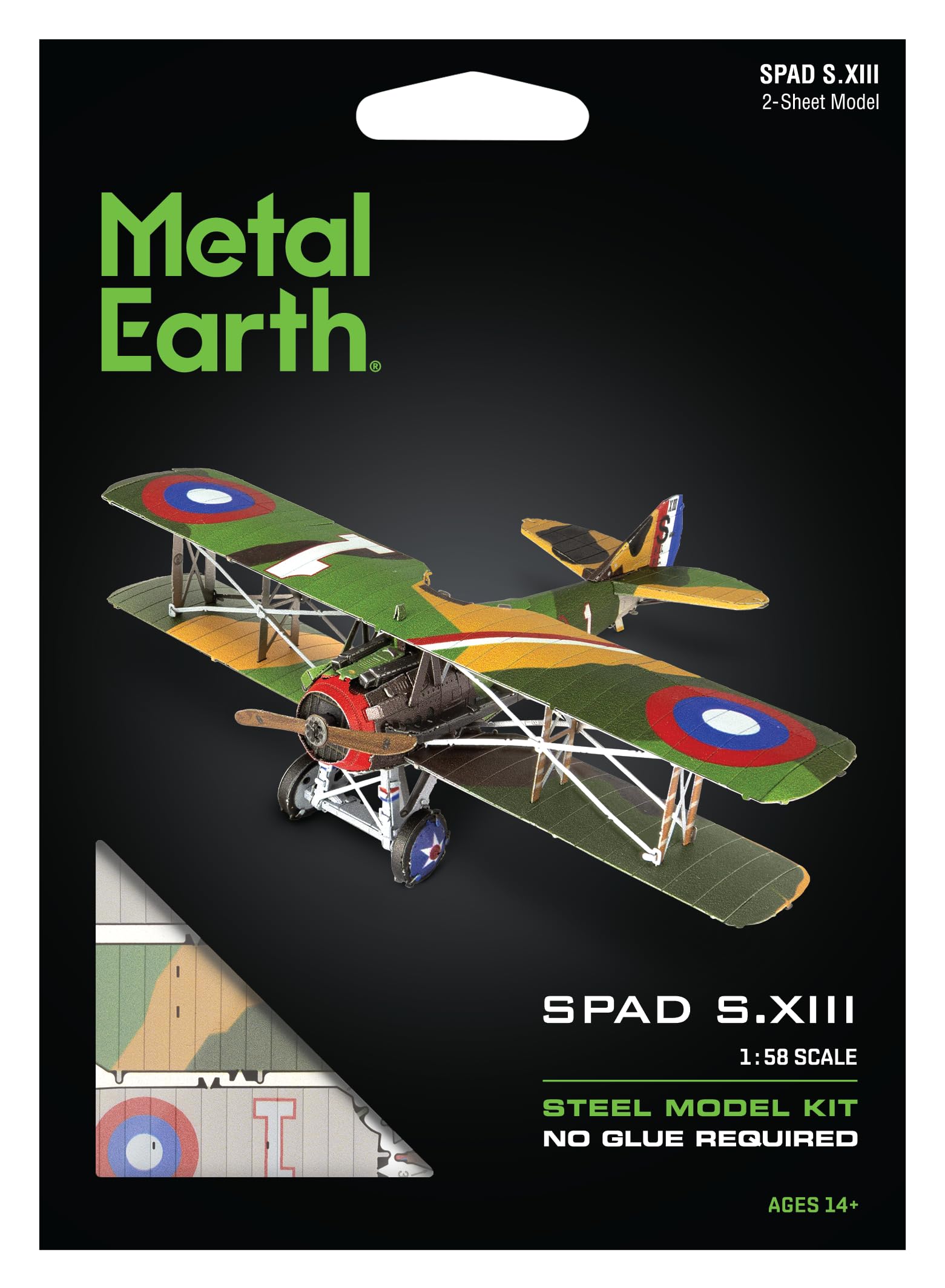 Metal Earth SPAD S.XIII 3D Biplane Metal Model Kit Fascinations