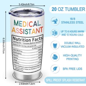 Medical Assistant Gifts, MA Week Gifts, Medical Assistant Students Gift, Best Medical Assistant Stainless Steel tumbler 20oz, Birthday Christmas Gifts for Women Men