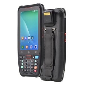 MIGYKO Handheld POS Android 10.0 PDA Terminal 1D/2D/QR Barcode Scanner with Base Support 2/3/4G WiFi BT Communication with 4.0 Inch Touchscreen for Supermarket Restaurant Warehouse Retail Inven