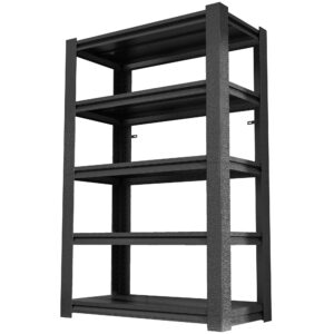 ikimi metal garage storage shelves 5 tier,2000lbs heavy duty garage shelving 47.2"d x 23.6"w x 72"h adjustable shelf organizer storage garage racks shelf and industrial shelving for garage warehouse