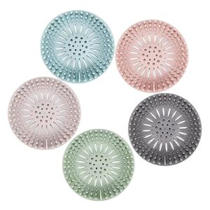 hair catcher durable silicone hair stopper shower drain covers easy to install and clean suit for bathroom bathtub and kitchen