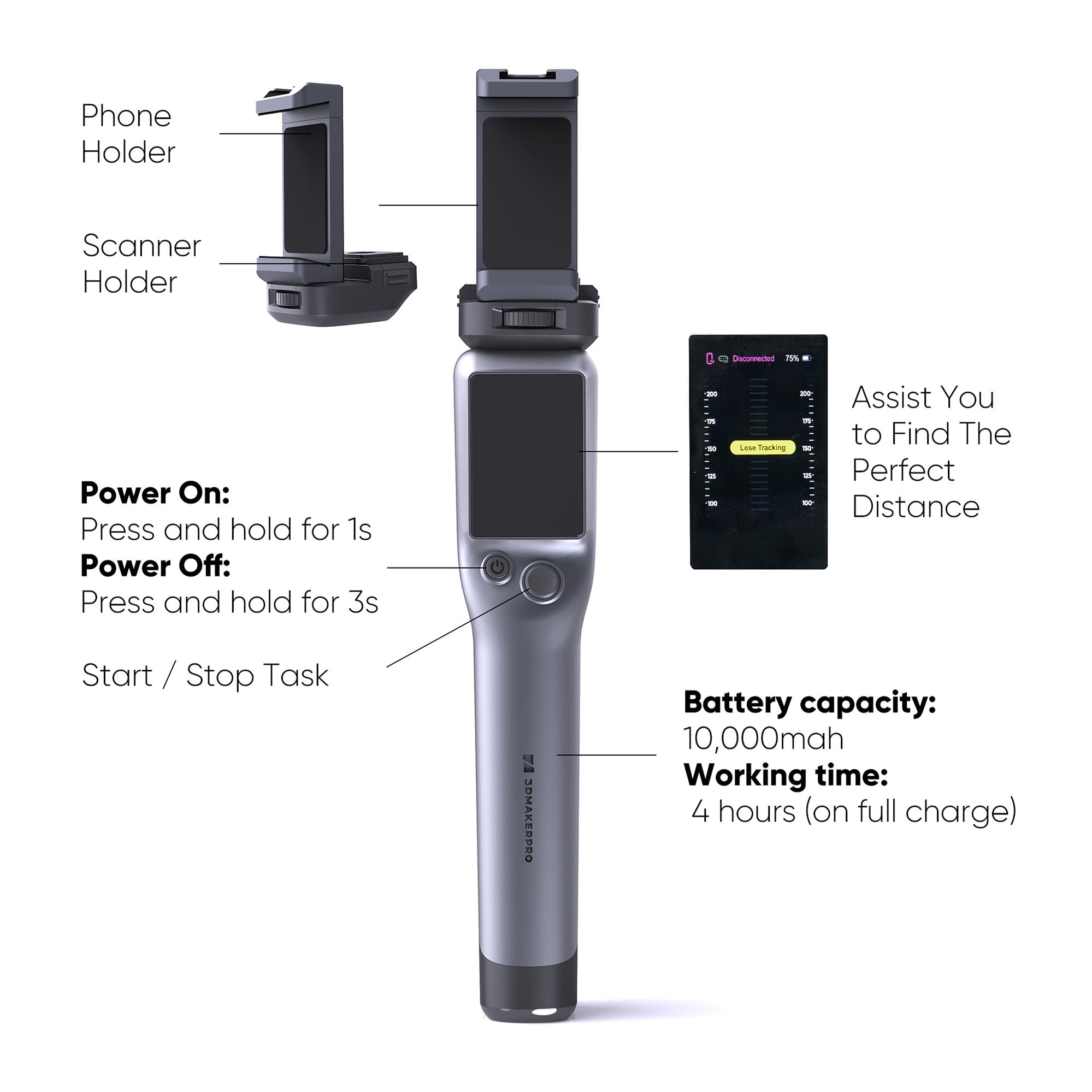 3D Scanner Seal Bundle Portable Smart Grip