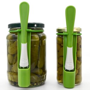 2 pack pickle fork - pickle picker for the jar, pickle grabber kitchen fork tool green