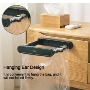 Trash Bag Holder Collapsible for Kitchen Cabinets Doors and Cupboards 1pcs, Under Sink Bag Holder, Hanging Garbage Bag Holder, Kitchen Waste Can, Kitchen Trash Cans for Kitchen, Toilet, RV (White)