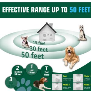 GIANAC Anti Barking Device, Ultrasonic Dog Bark Deterrent Devices, Bark Box, 50 Ft. Dog Barking Control Device Indoor Outdoor for Dogs Training & Behavior Aids