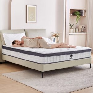 full size mattress, 10 inch hybrid mattress in a box, full mattress medium firm, pressure relief & motion isolation, gel memory foam mattress pocket springs, certipur us certified, 365 nights trial