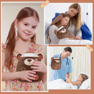 SEAOPOP Get Well Soon Bear Plush: Cute Soft Teddy Bear with Bandage Stuffed Animal, Feel Better Plushies Toy, Get Well Gifts for Recovery Kids Women Patient After Surgery