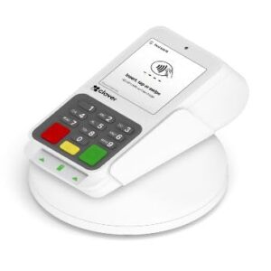 Clover Compact Countertop Terminal with Swivel Stand-Requires Processing Through SwyftPAY Prior to Shipping. Countertop Terminal That Will Ensure Processing for Your Retail Business.