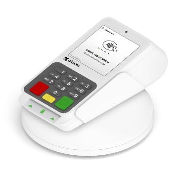 Clover Compact Countertop Terminal with Swivel Stand-Requires Processing Through SwyftPAY Prior to Shipping. Countertop Terminal That Will Ensure Processing for Your Retail Business.