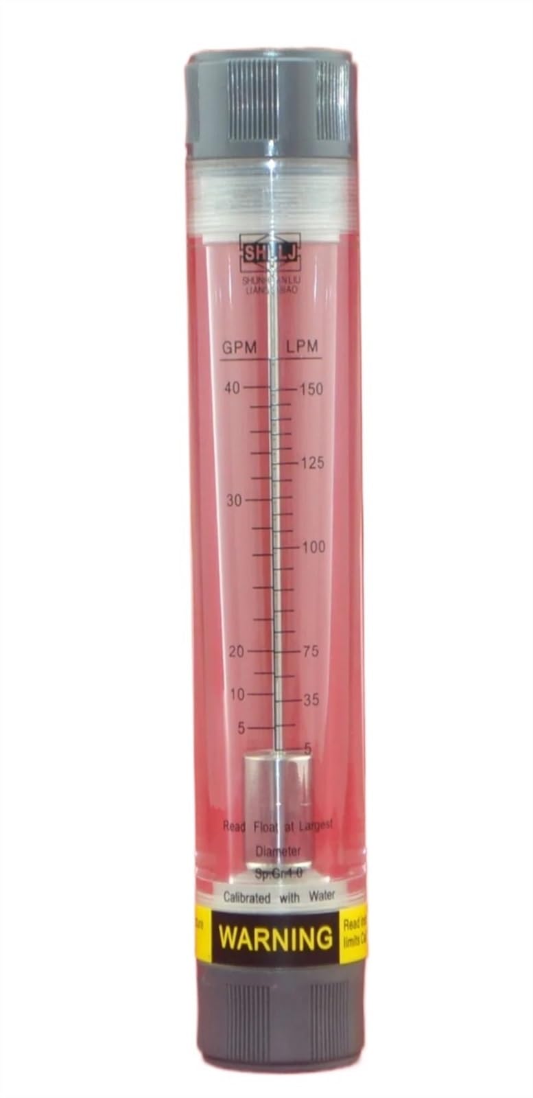 LZM-25G Pipeline Liquid/Water Tube Type Acrylic rotameter industy Flow Meter(1-10GPM 4-40LPM)