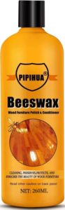 pipihua beeswax furniture polish & conditioner - wood seasoning beeswax, furniture wax oil for wood polish, cleaner and restorer, 8.79 fl oz