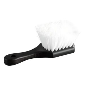 OCS Parts Professional Series Pot Scrubbing Brush | 8-Inch Handle | Heavy Duty Oil Resistant Nylon Scrubber for Pots, Pans, Stoves, Sinks, and Dishes for Home or Restaurant Kitchens