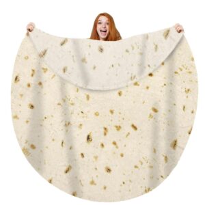 moonysweet tortilla blanket for adult and kids double sided novelty food blanket 60 inches adult size funny realistic throw blanket 2.1 fuzzy fleece blanket flannel teens boys and girls