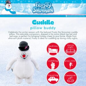 Franco Frosty The Snowman Holiday & Christmas Bedding Super Soft Plush Cuddle Pillow Buddy, (Officially Licensed Product)