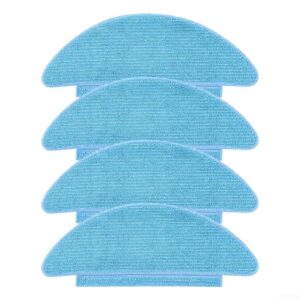 Replacement Vacuum Mop Cloth Pads For Tikom L9000, for Lubluelu SFor L60D,SFor L61 Robot Washable Cleaning Cloth(4 PACK)