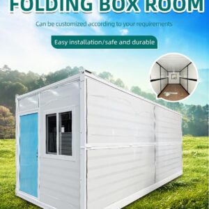 Foldable Prefab Container Home | Modular Tiny Home with Customizable Bathroom, Kitchen, Living Room & Bedroom | Mobile Home for Adults | Ideal Tiny Homes to Live in