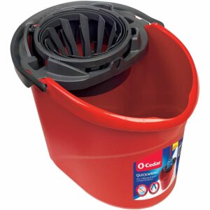 o-cedar quickwring 2.5 gal bucket, red, 1 each