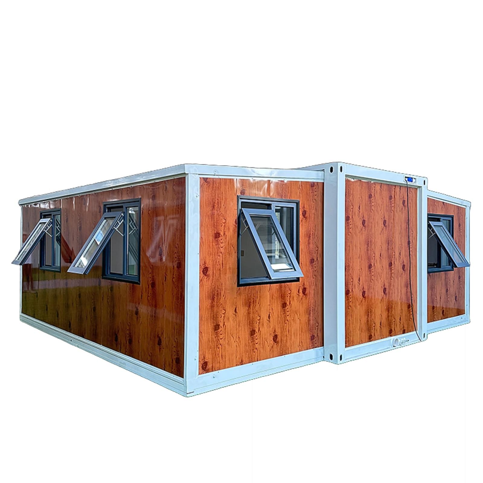 Foldable Prefabricated Container Home - Modular Tiny Home with Customizable Bathroom, Kitchen, Living Room & Bedroom - Ideal Mobile Home for Adults