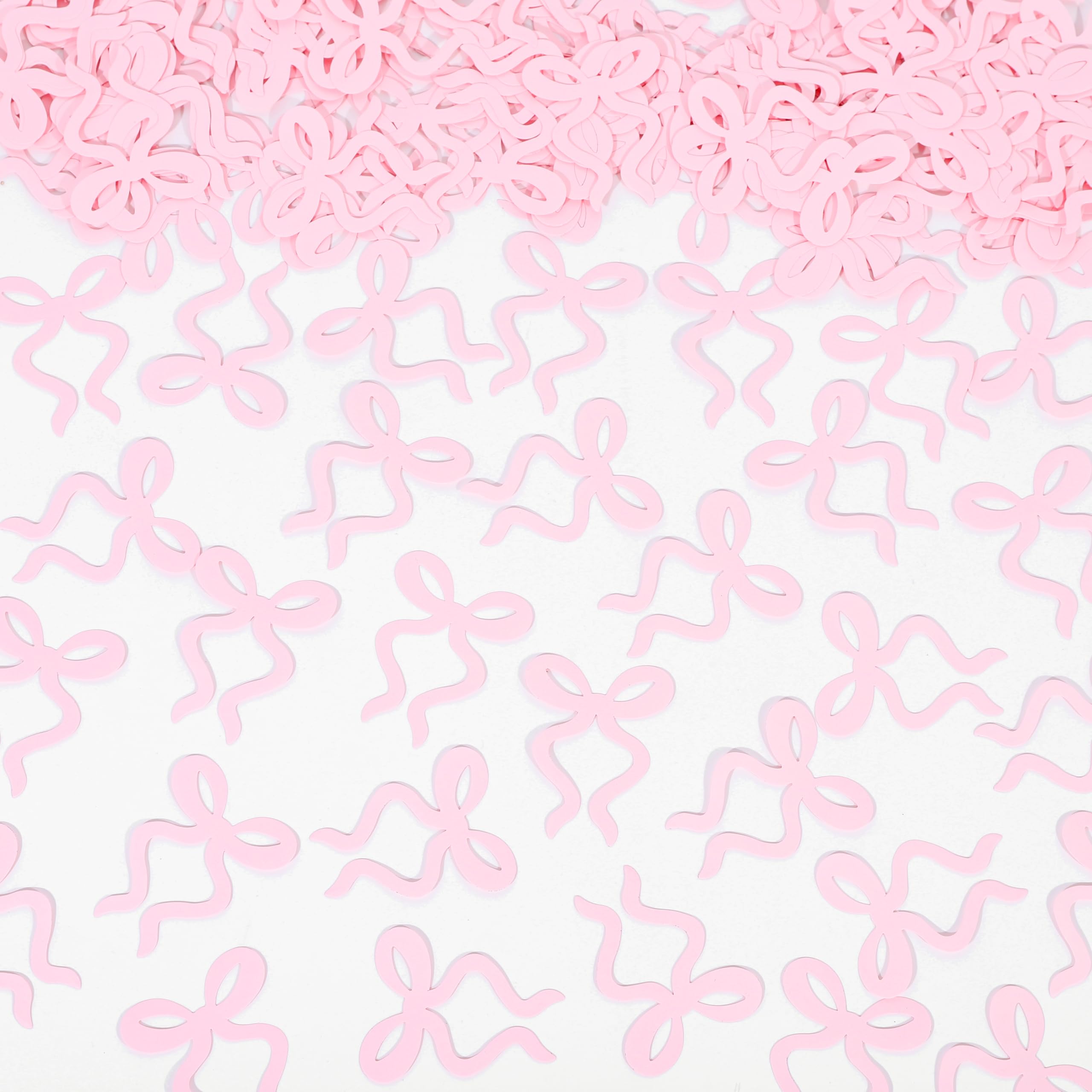 Pink Bow Confetti - She's Tying The Knot Bachelorette Party Confetti,Bow Bridal Shower Decorations,Tying The Knot Bridal Shower