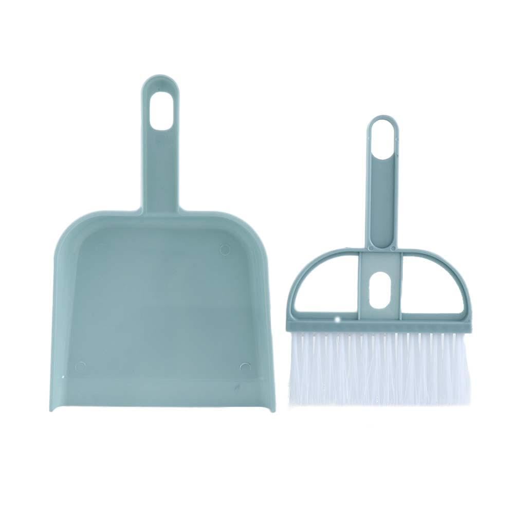 Mini Brush and Dustpan Set, Mini Cleaning Brush Small Broom Dustpans Set Desktop Sweeper Garbage Cleaning Shovel(3PCS/Set)