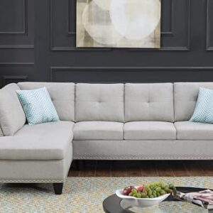 Devion Furniture Stellion Sofas, Light Gray