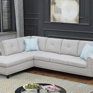 Devion Furniture Stellion Sofas, Light Gray